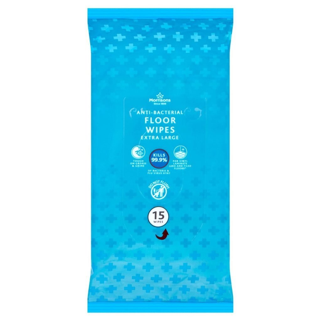 Morrisons Antibacterial Floor Wipes 15 Per Pack - Britain Essentials ...